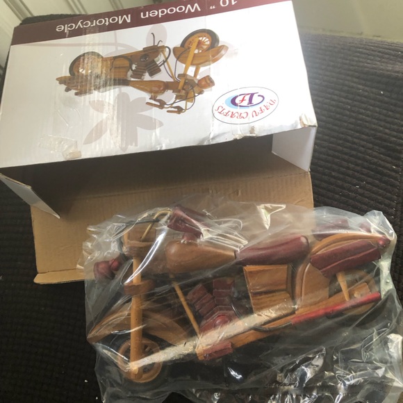 Dafu Crafts | Art | Rare Dafu Crafts Wood Carved Motorcycle 67 50 Or 45 ...